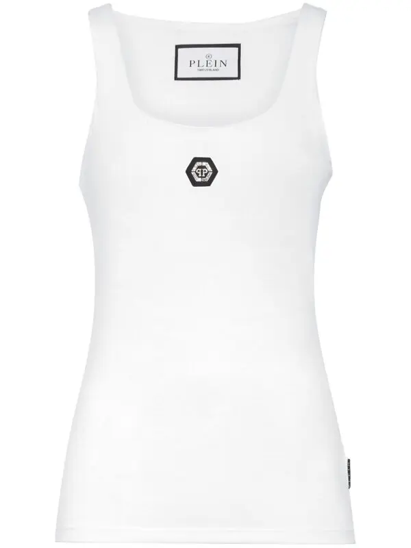 Philipp Plein Logo-appliqué Tank Top